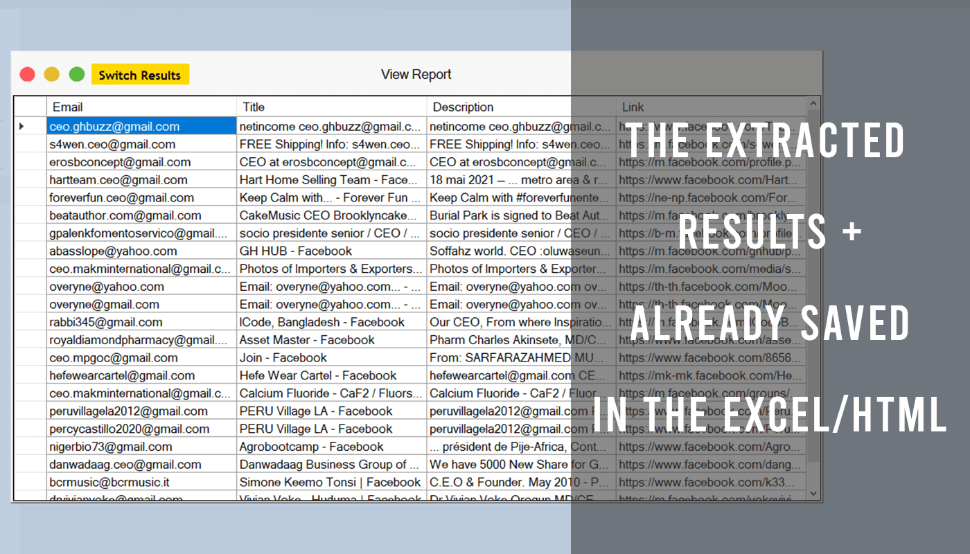 Social Media Email Extractor Pro by belkharraf | CodeCanyon