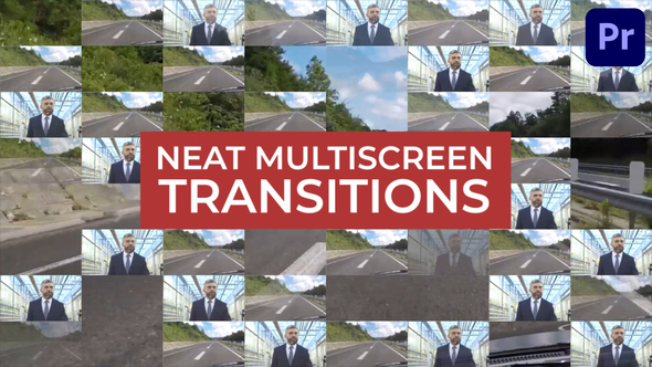 Neat Multiscreen Transitions for Premiere Pro, Premiere Pro Templates