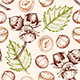 Seamless Pattern with Hazelnuts., Vectors | GraphicRiver