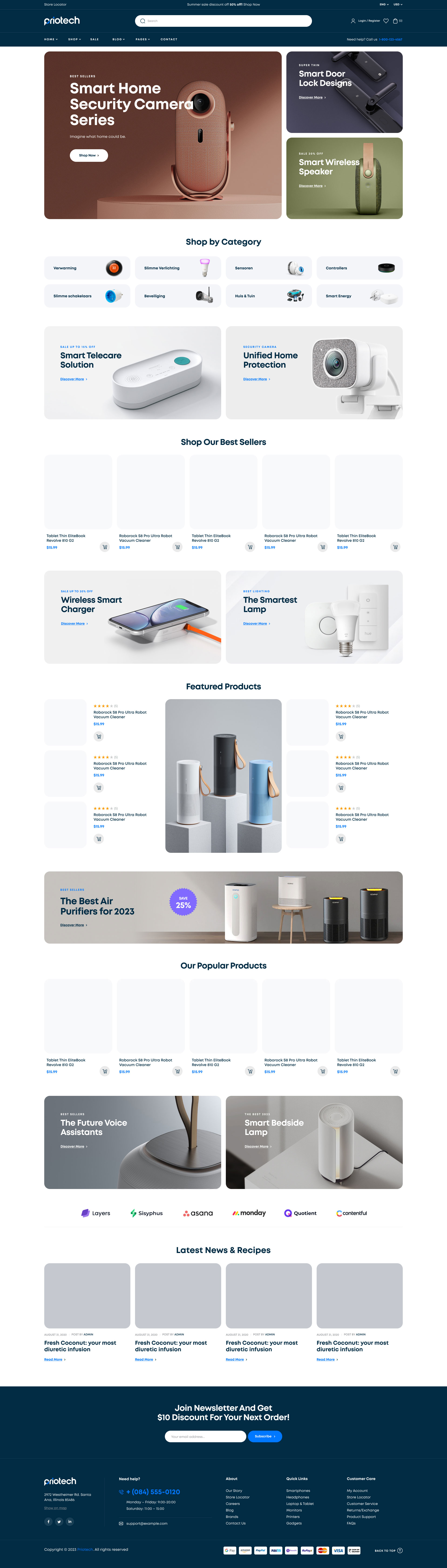 Priotech - Smart Home Shop WooCommerce Theme by themelexus | ThemeForest