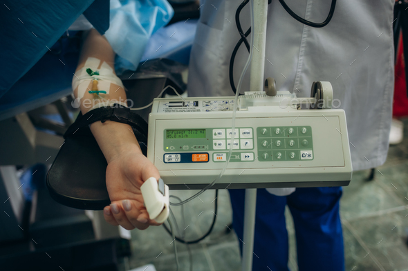 EKG monitor at ICU in hospital operating theatre Stock Photo by fentonroma