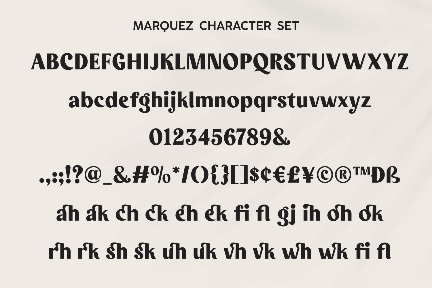 MARQUEZ, Fonts | GraphicRiver