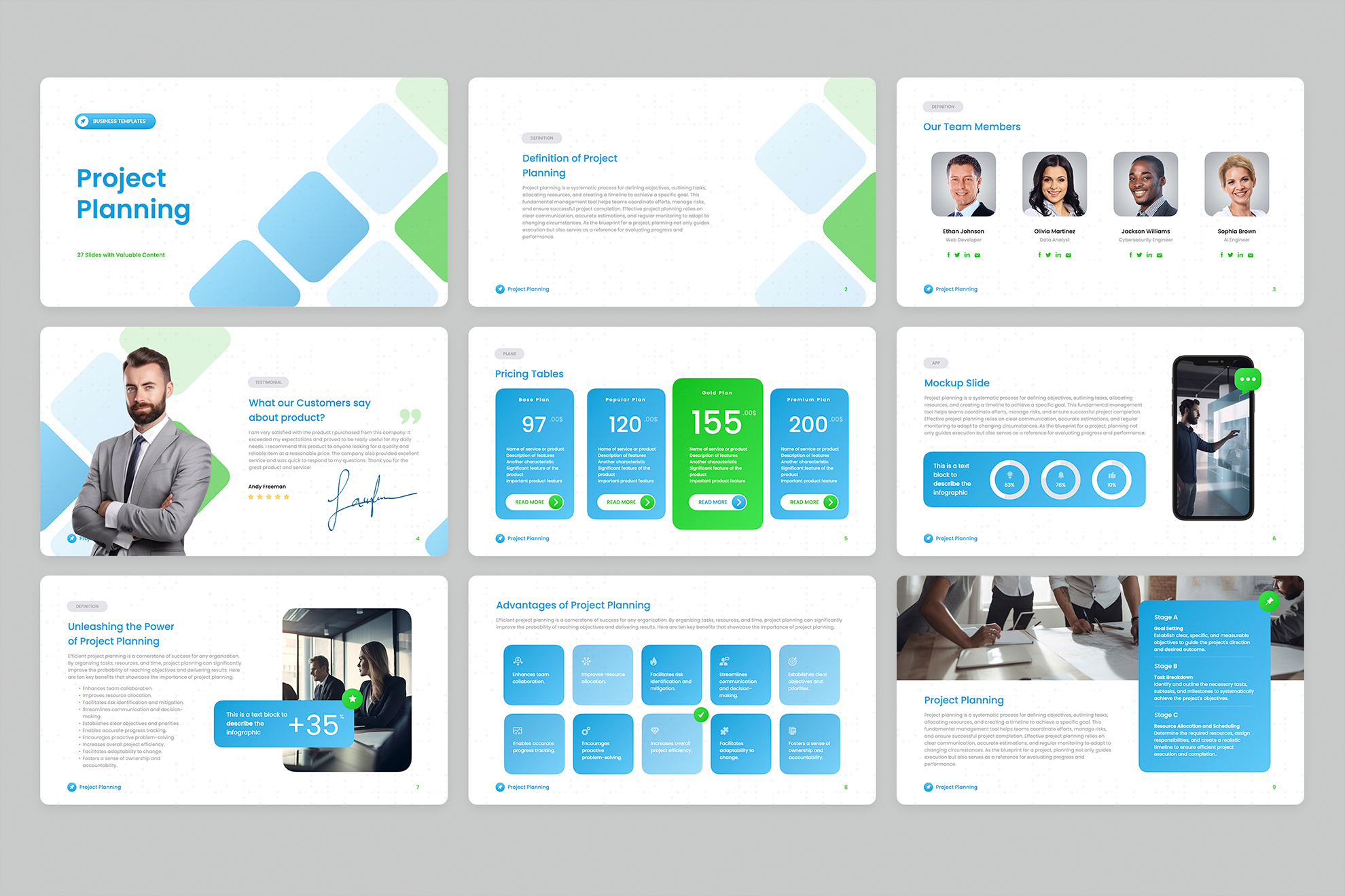 Project Planning for Google Slides, Presentation Templates | GraphicRiver