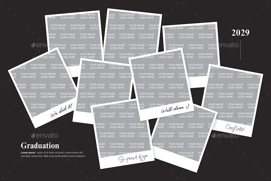 Photo Collage Layout, Graphics | GraphicRiver