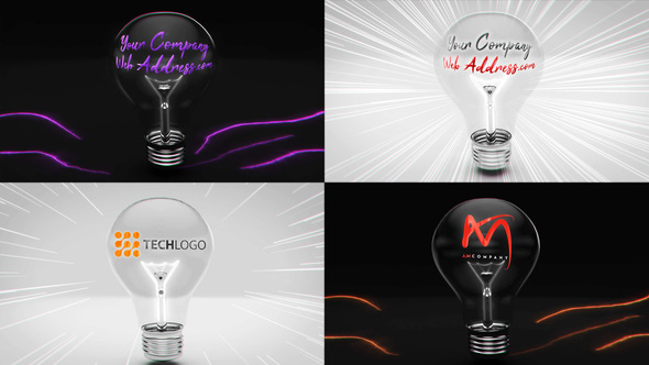 Light Bulb Logo Reveal Pack, Premiere Pro Templates | VideoHive
