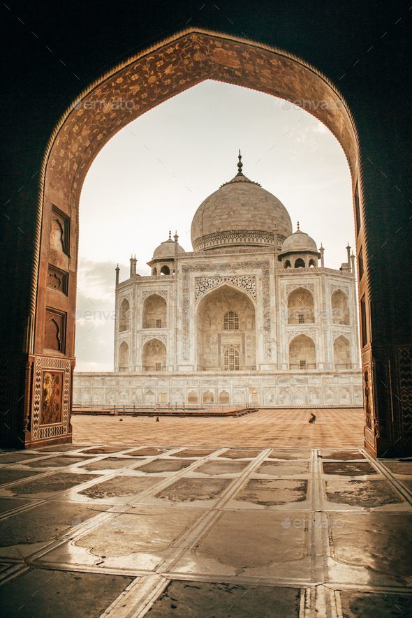Window to the Taj Mahal Stock Photo by wirestock | PhotoDune