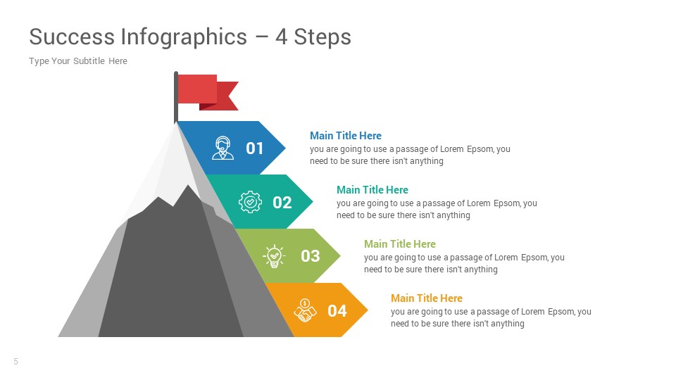 Success Infographics PowerPoint template, Presentation Templates ...