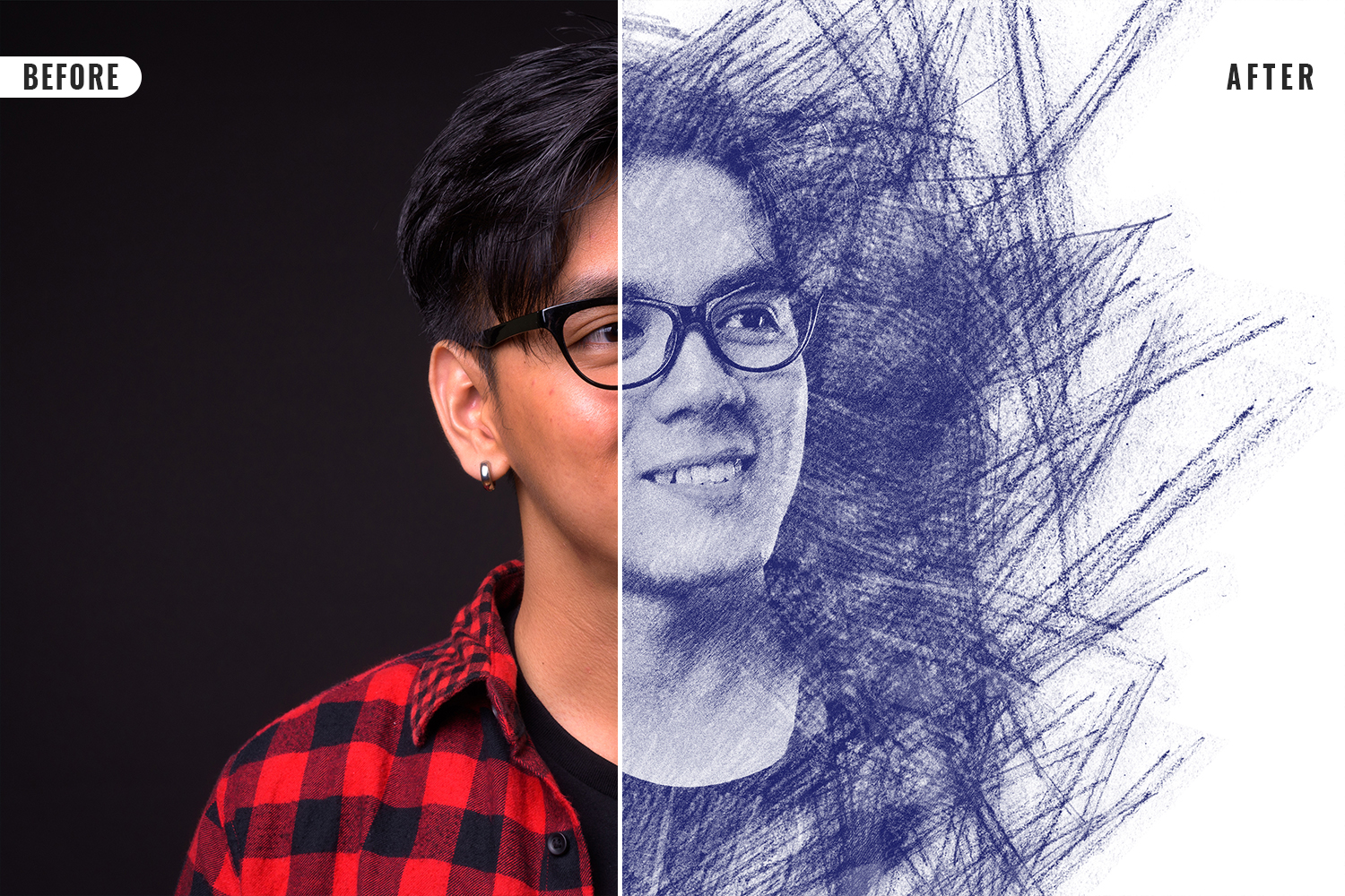 Pencil Sketch Photo Effect, Add-ons | GraphicRiver