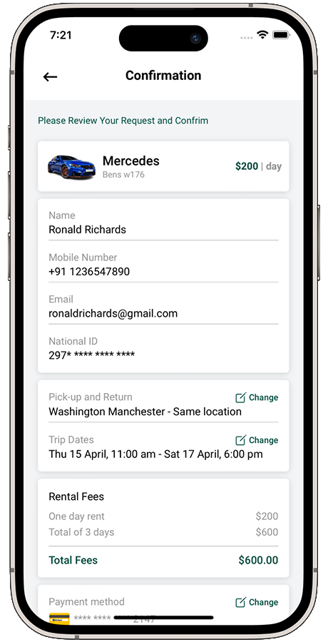 Car Rental App Template in Ionic | CarRental by RenderCodeTechnology