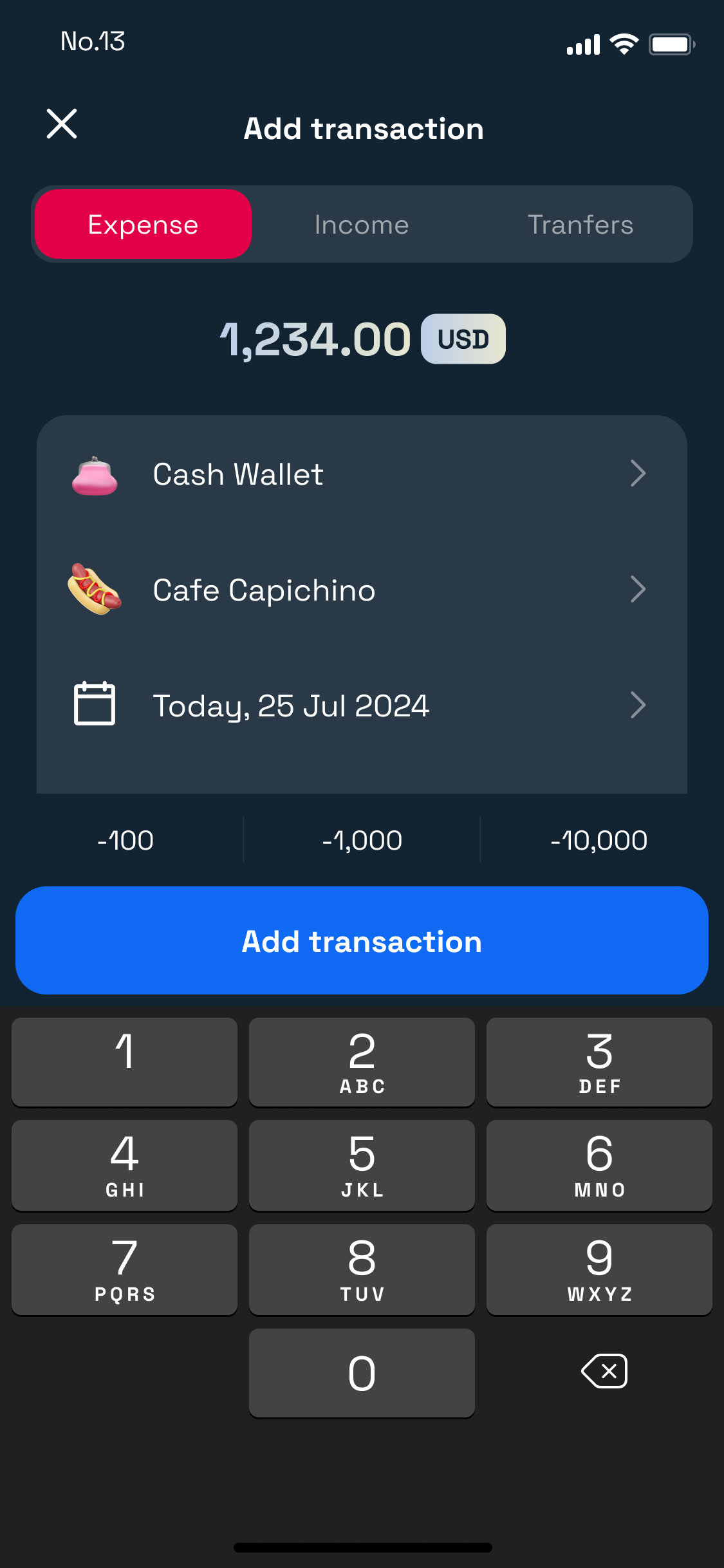 Money Tracking - React Native CLI App Template by thirteendev | CodeCanyon
