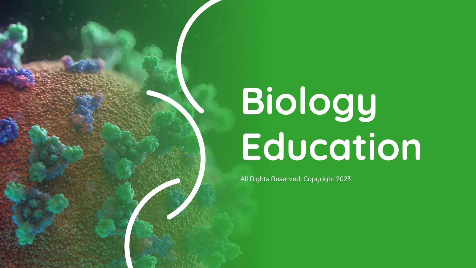 Biology Education Google Slides Template, Presentation Templates ...