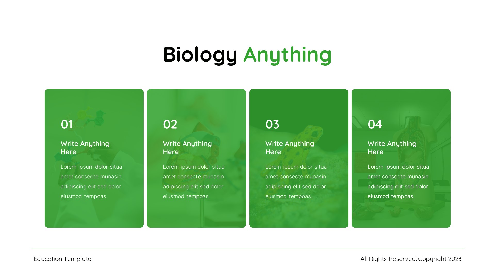 Biology Education Google Slides Template, Presentation Templates ...