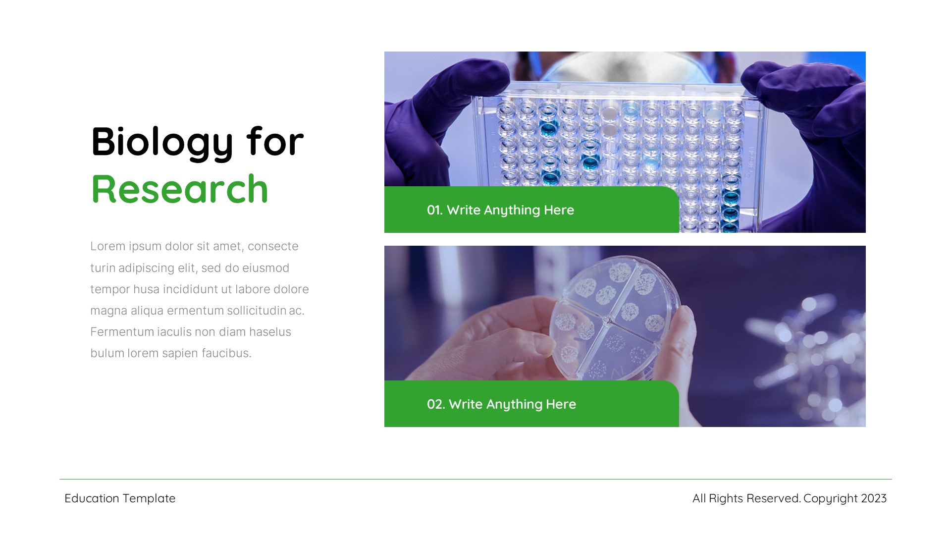 Biology Education Google Slides Template, Presentation Templates ...