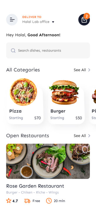 Fooda - Food Delivery React Native Expo App Ui Kit by lalastudio12