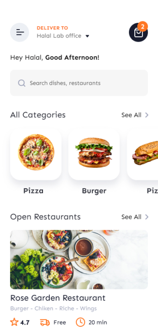 Fooda - Food Delivery React Native Expo App Ui Kit by lalastudio12
