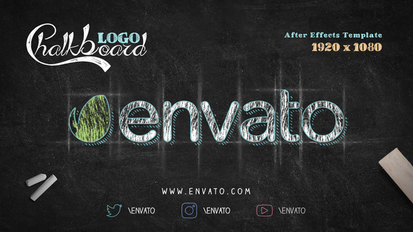 Chalkboard Logo, After Effects Project Files | VideoHive