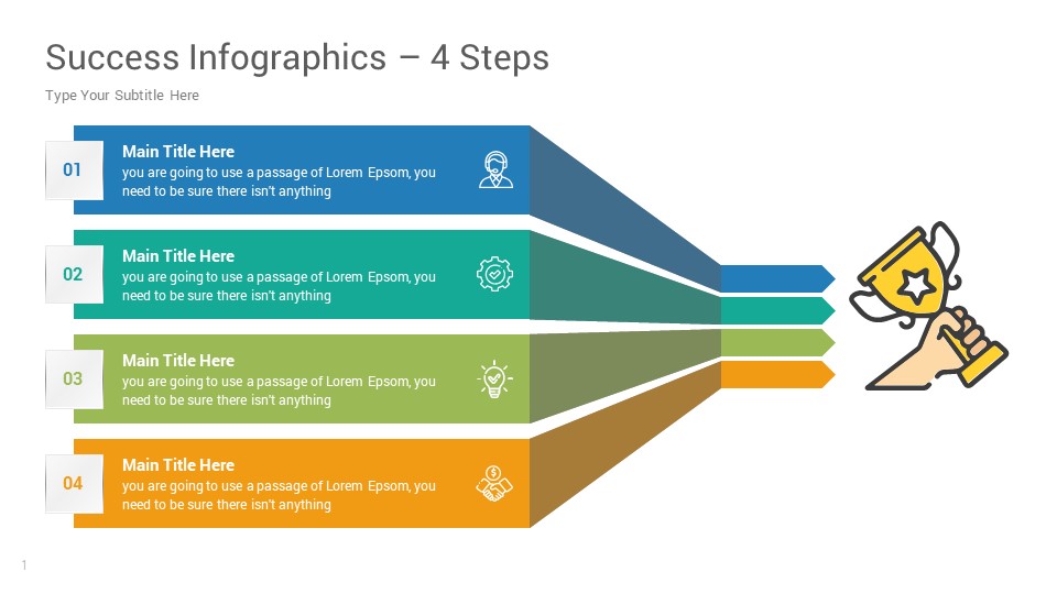 Success Infographics Google Slides templates, Presentation Templates