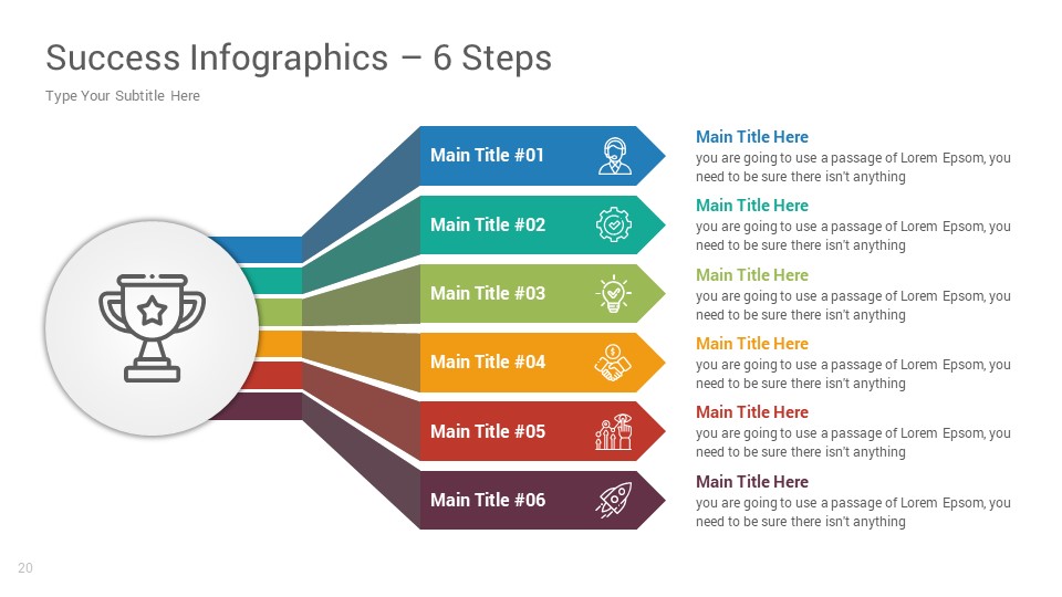 Success Infographics Google Slides templates, Presentation Templates
