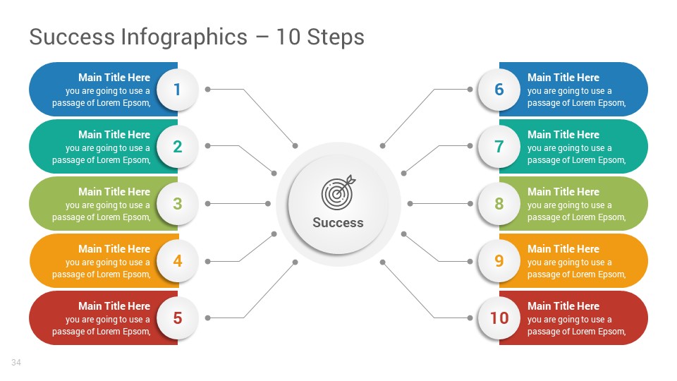 Success Infographics Google Slides templates, Presentation Templates