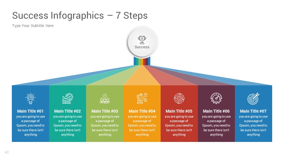 Success Infographics Google Slides templates, Presentation Templates