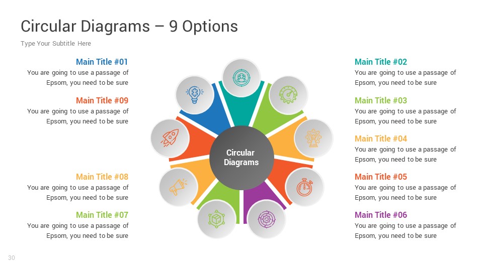 Circular Diagrams Google Slides templates, Presentation Templates ...