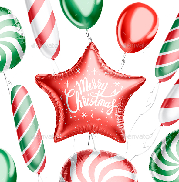 Balloon Shapes Mockups Set, Graphics | GraphicRiver