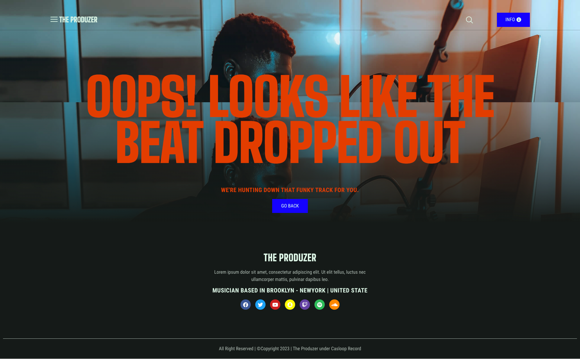 The Produzer - Music & Band Elementor Template Kit by Casloop | ThemeForest