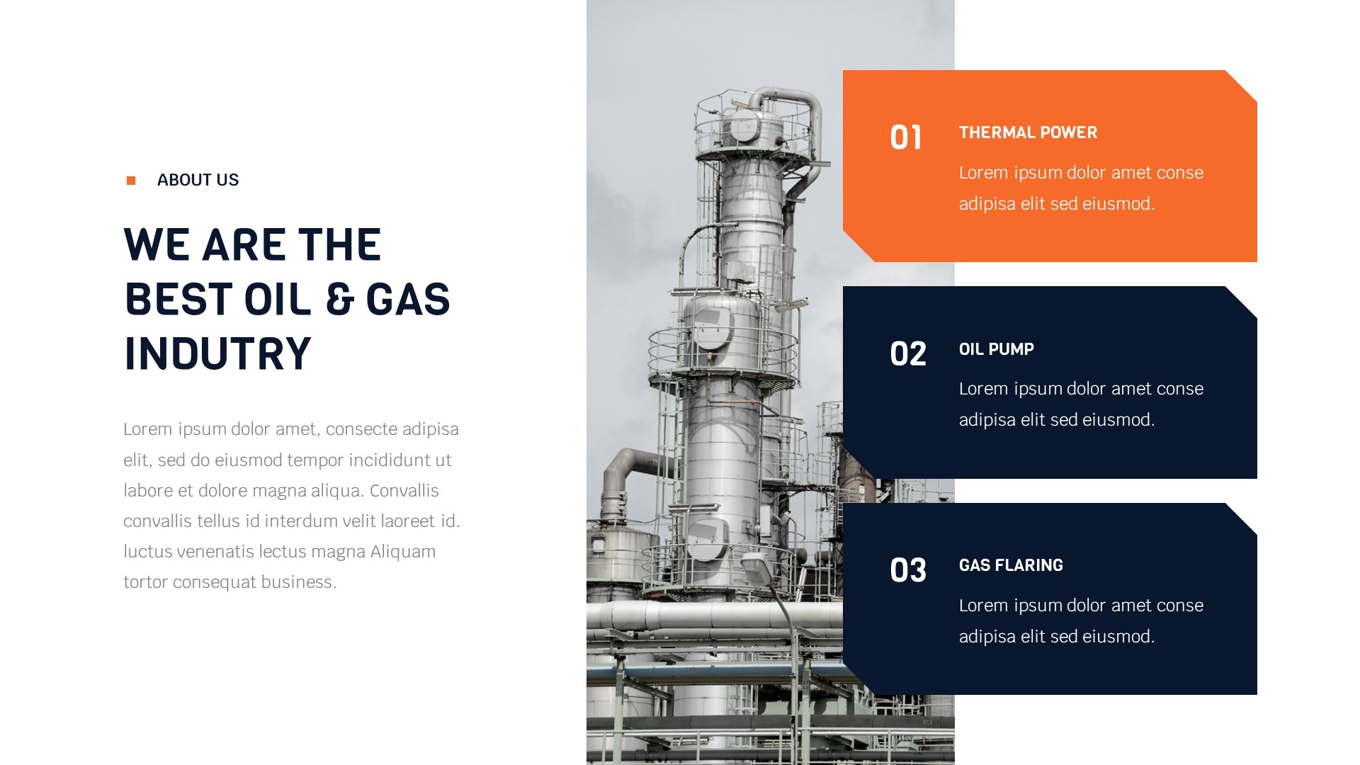 Petroma - Oil & Gas Industry PowerPoint Template, Presentation Templates