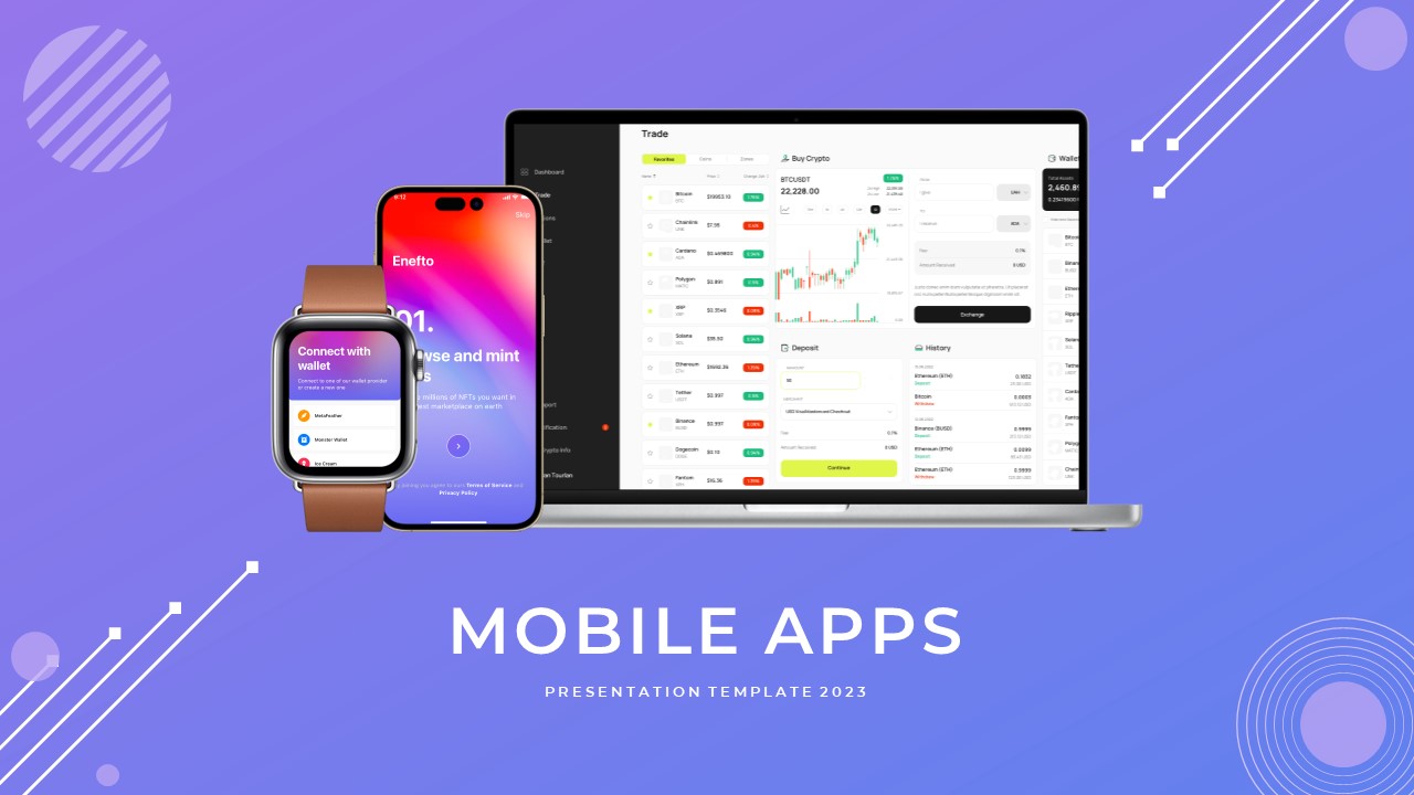 Mobile Apps Powerpoint Template 2023, Presentation Templates | GraphicRiver