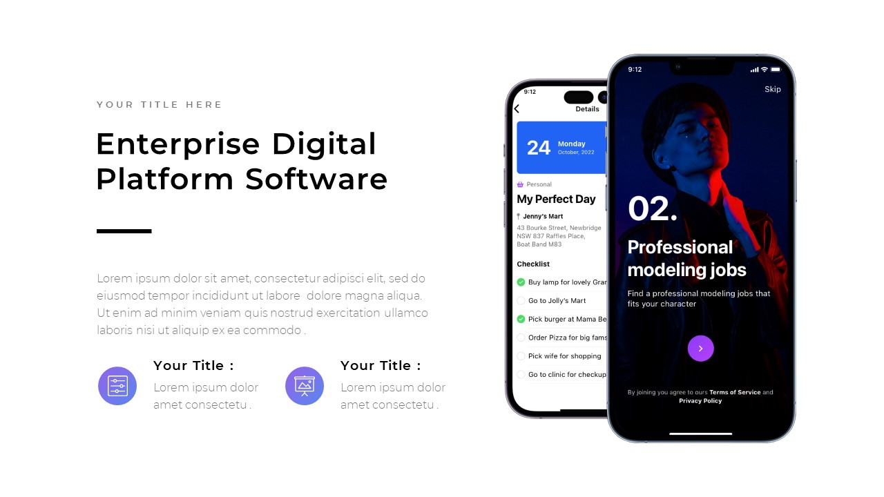 Mobile Apps Powerpoint Template 2023, Presentation Templates | GraphicRiver