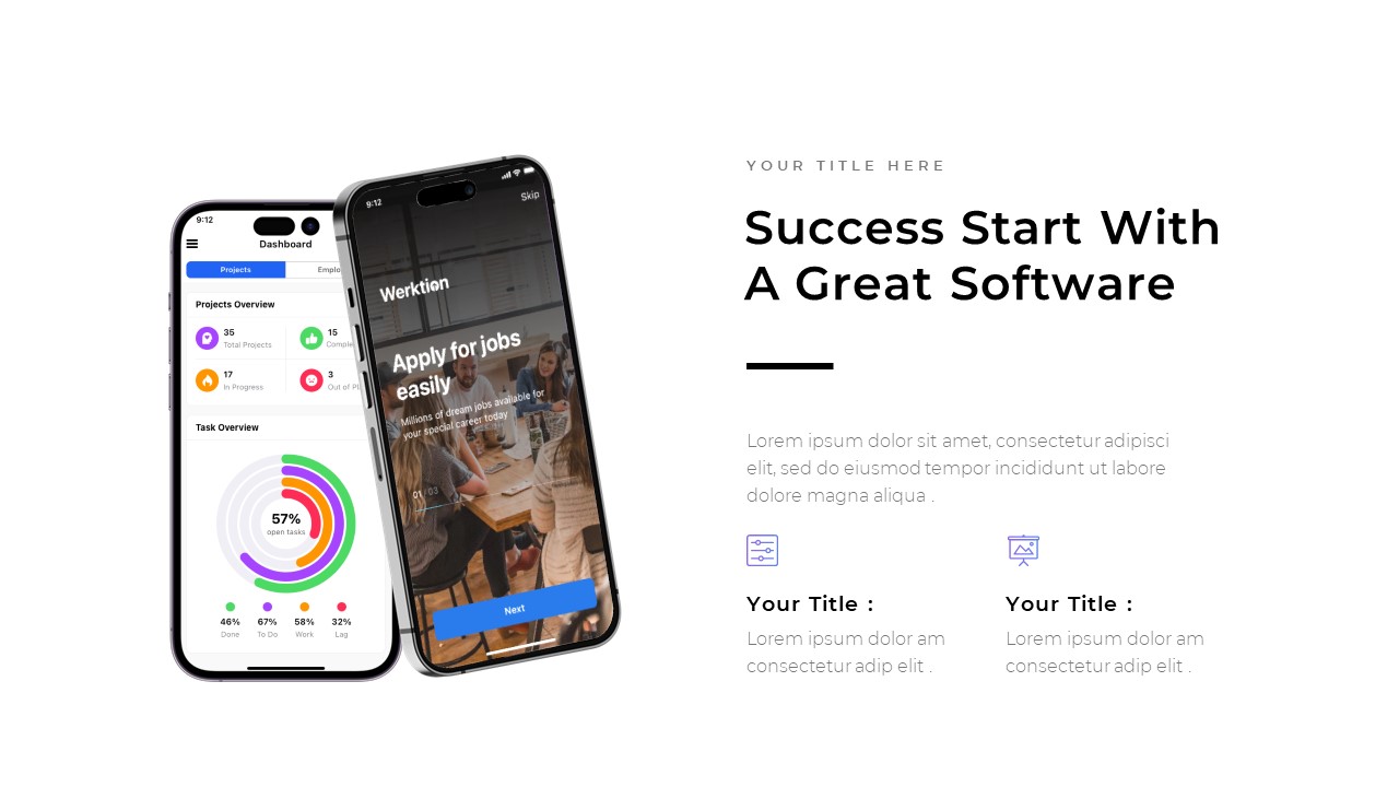 Mobile Apps Powerpoint Template 2023, Presentation Templates | GraphicRiver
