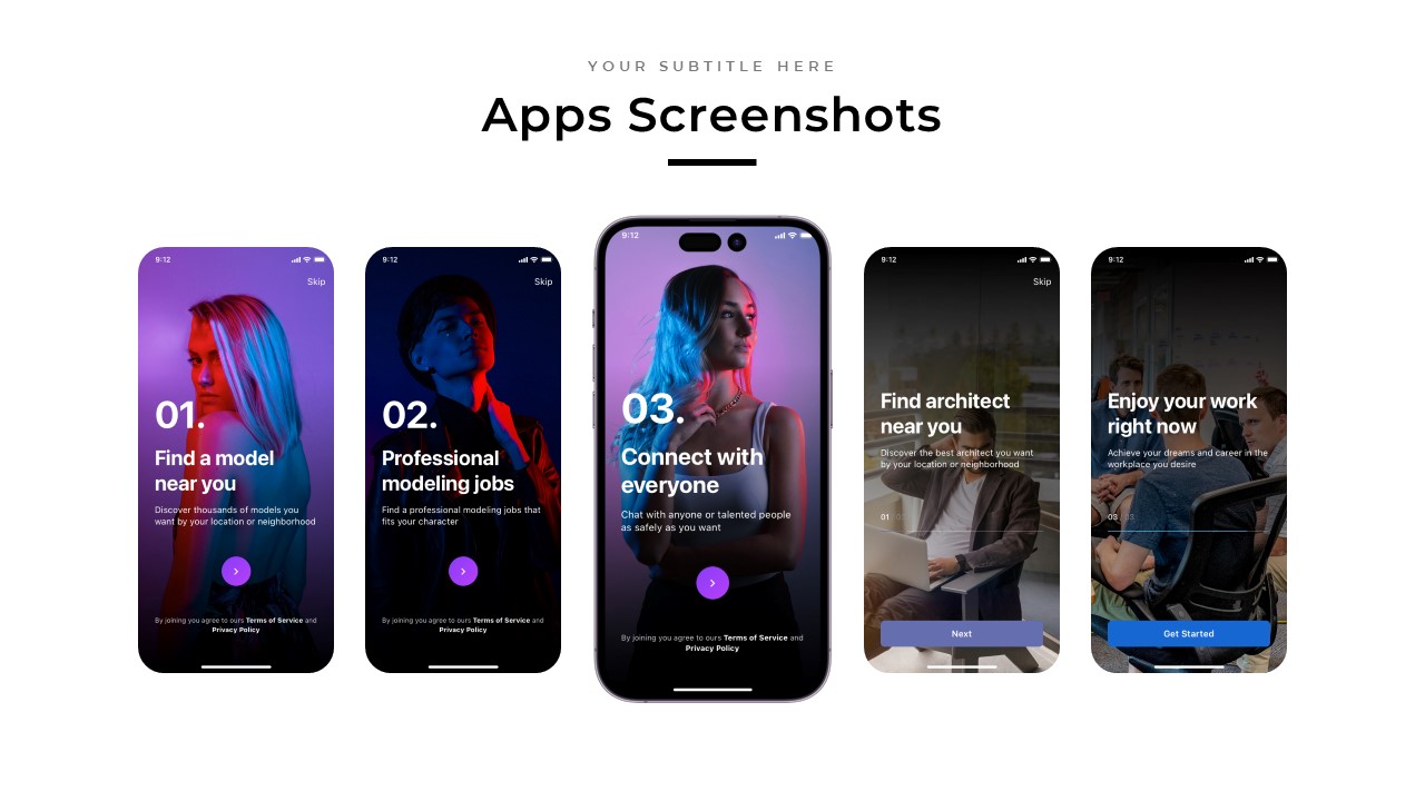 Mobile Apps Powerpoint Template 2023, Presentation Templates | GraphicRiver