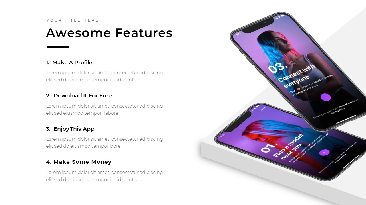 Mobile Apps Powerpoint Template 2023, Presentation Templates | GraphicRiver