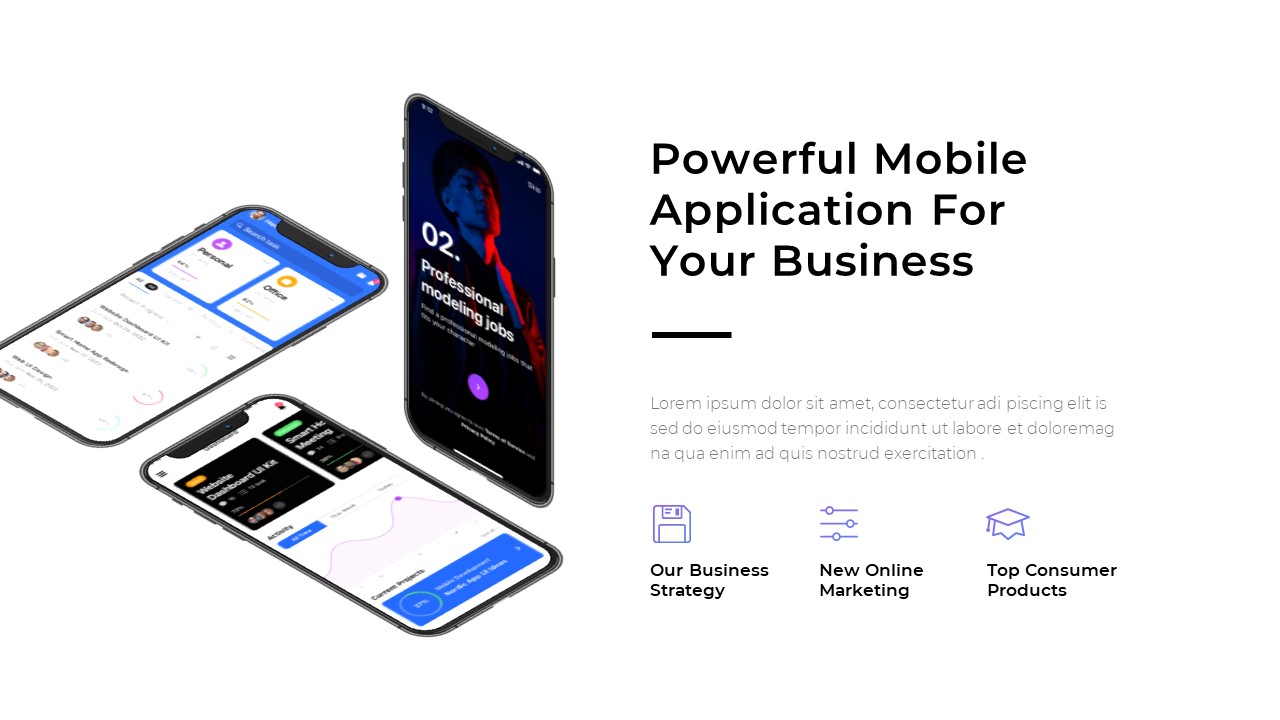 Mobile Apps Powerpoint Template 2023, Presentation Templates | GraphicRiver