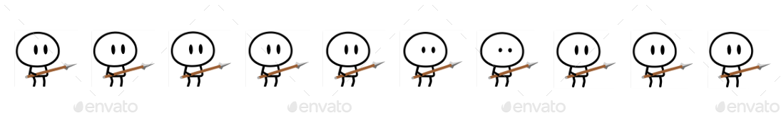Character Stickman 2D Sprite part2, Game Assets | GraphicRiver