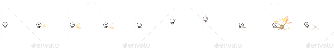 Character Stickman 2D Sprite part2, Game Assets | GraphicRiver