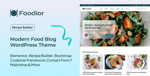 Foodior - Personal Food Blog WordPress Theme by Gossip-Themes | ThemeForest
