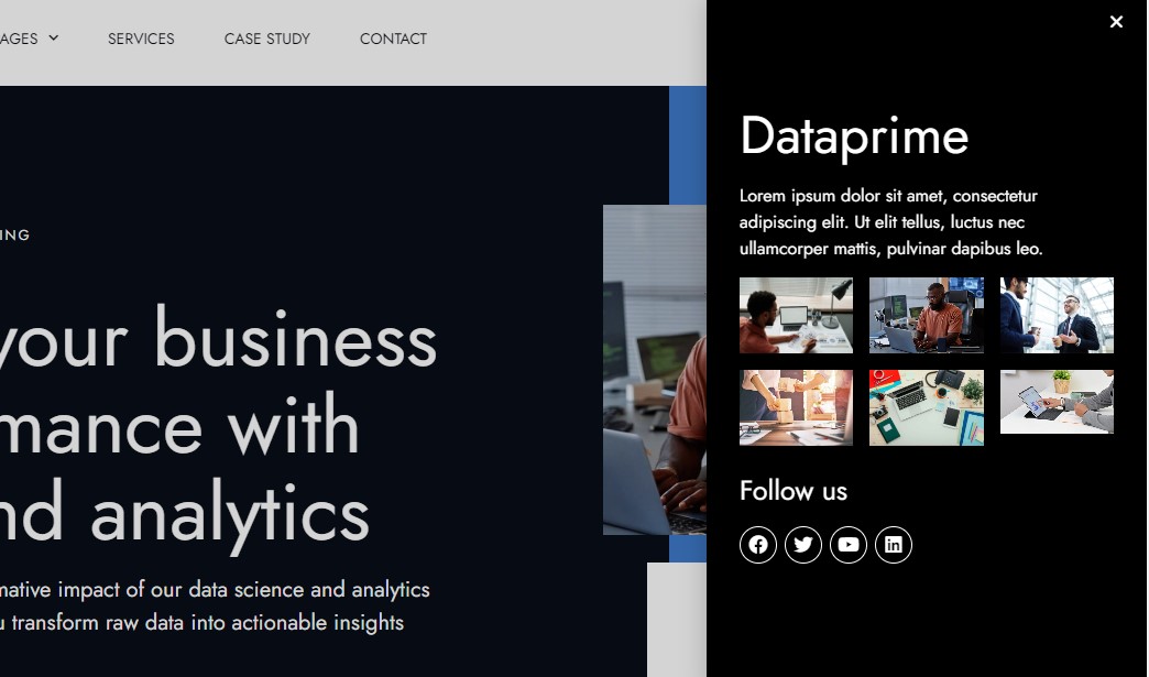 Dataprime - Data Analytics Services Elementor Template Kit by envalab