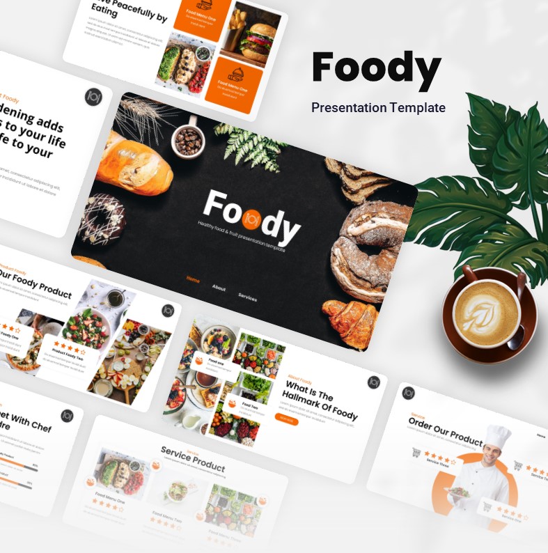 Foody - Food Google Slides Template, Presentation Templates | GraphicRiver