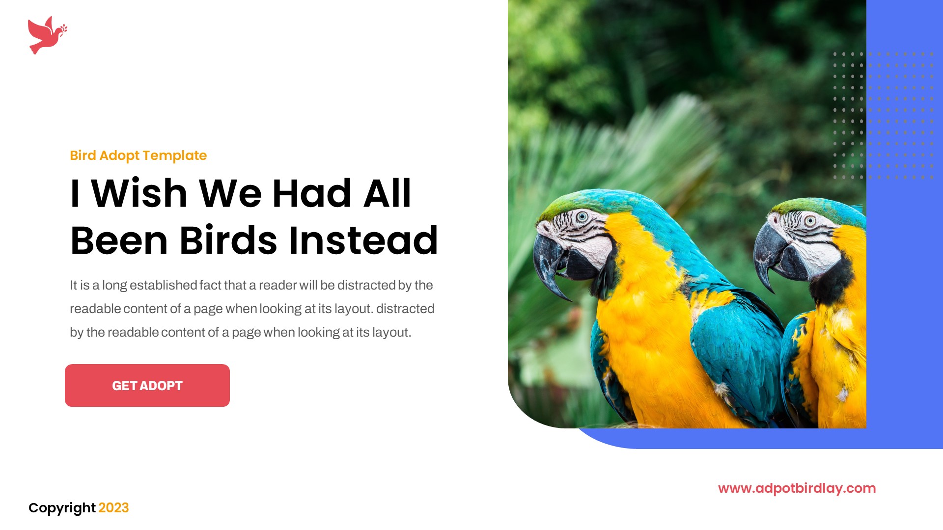 Birdlay - Cockatoo Bird Animal Adopt Powerpoint Template, Presentation ...