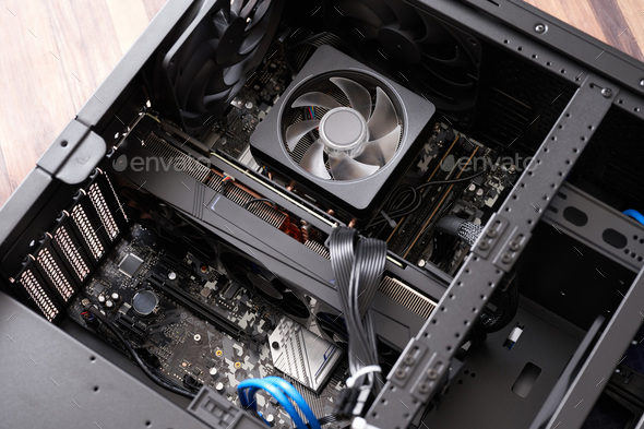 Internal parts of desktop computer Stock Photo by cait00sith | PhotoDune