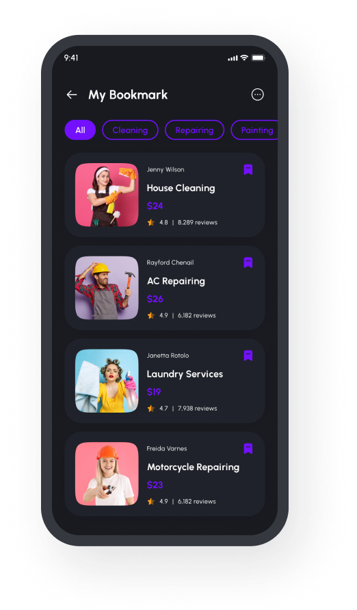 Helpify- Home Service App React Native CLI Ui Kit by JsmThemes | CodeCanyon