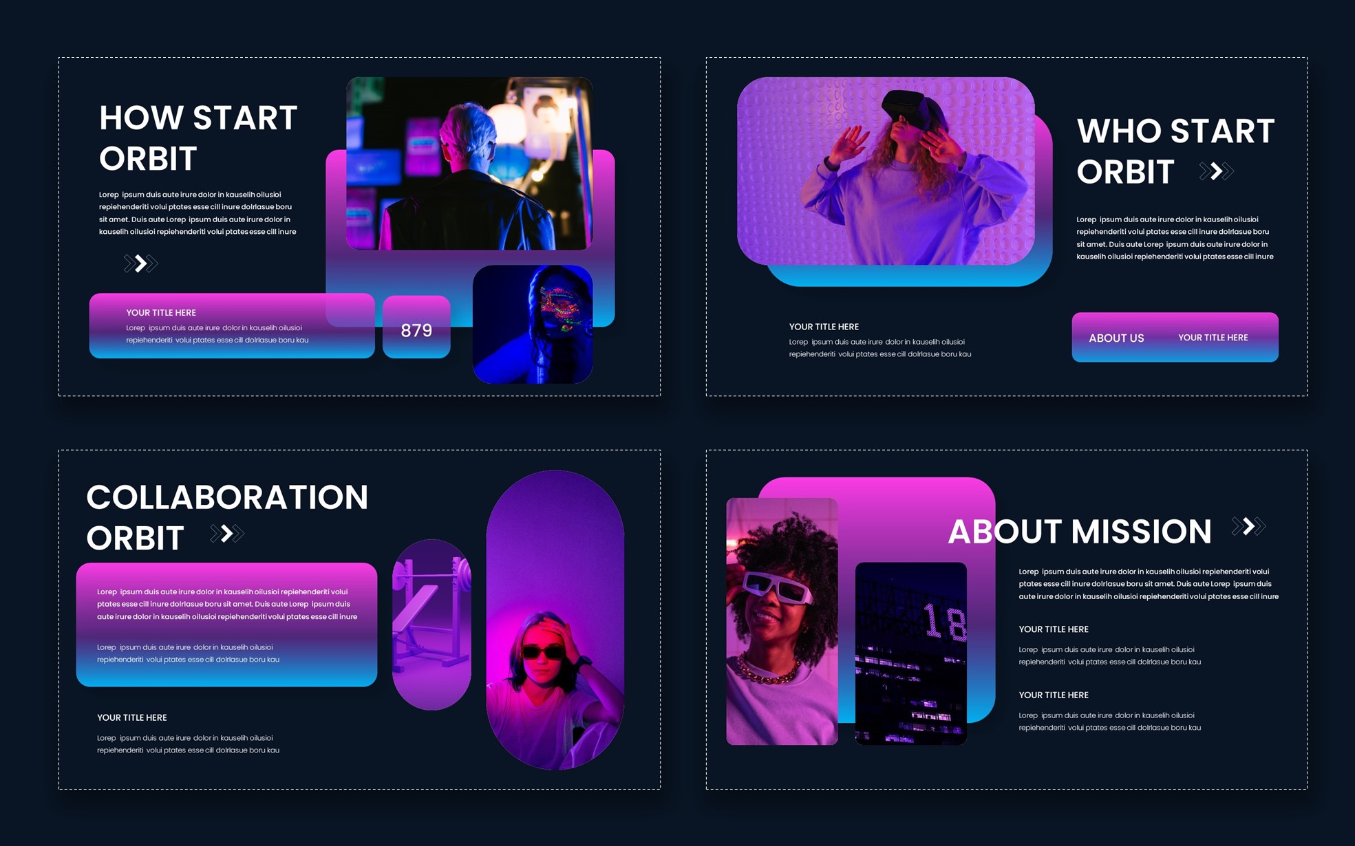 Orbit - Presentation Google Slide Template, Presentation Templates