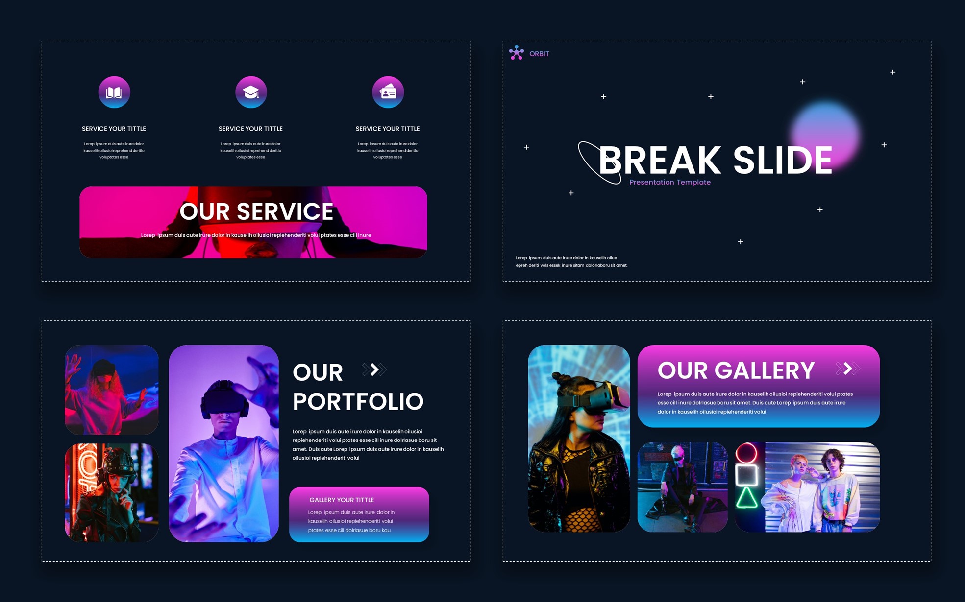 Orbit - Presentation Google Slide Template, Presentation Templates