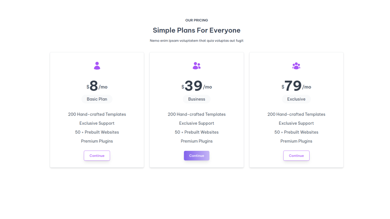 Techprice - Tailwind Pricing Table HTML Template by Techzaa | CodeCanyon