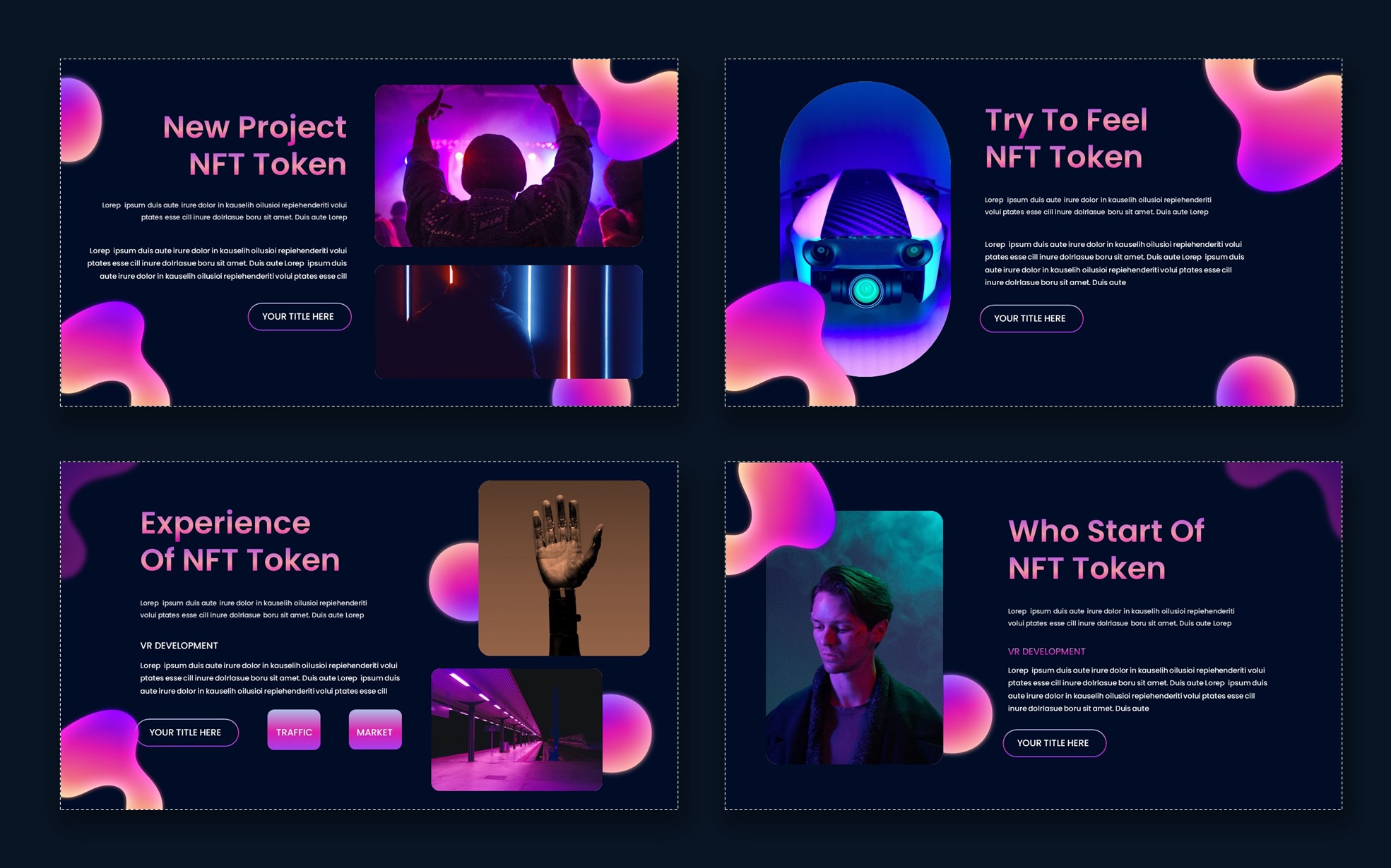 NFT Token - Google Slide Presentation Template, Presentation Templates