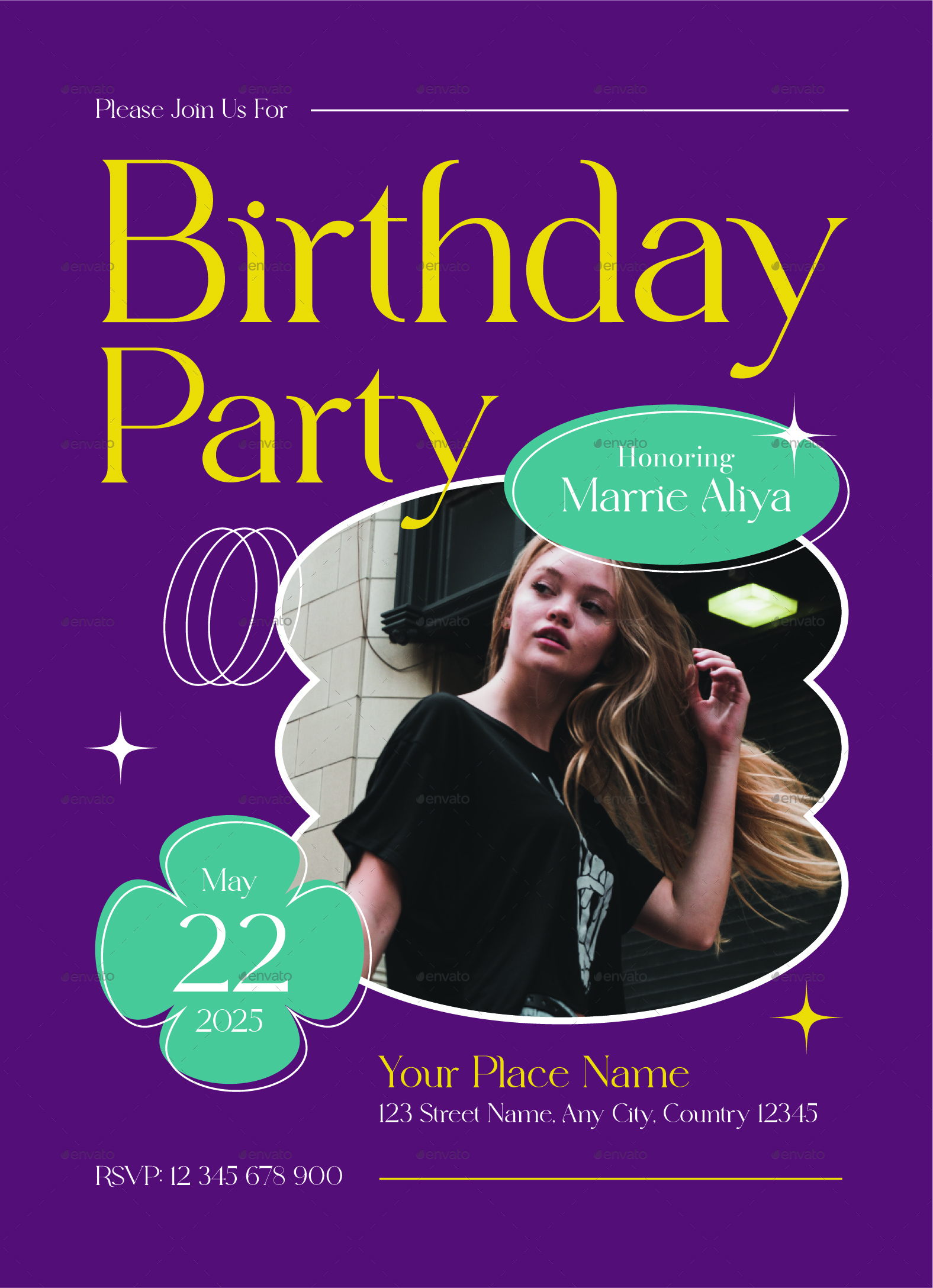 Creative Modern Birthday Invitation, Print Templates | GraphicRiver