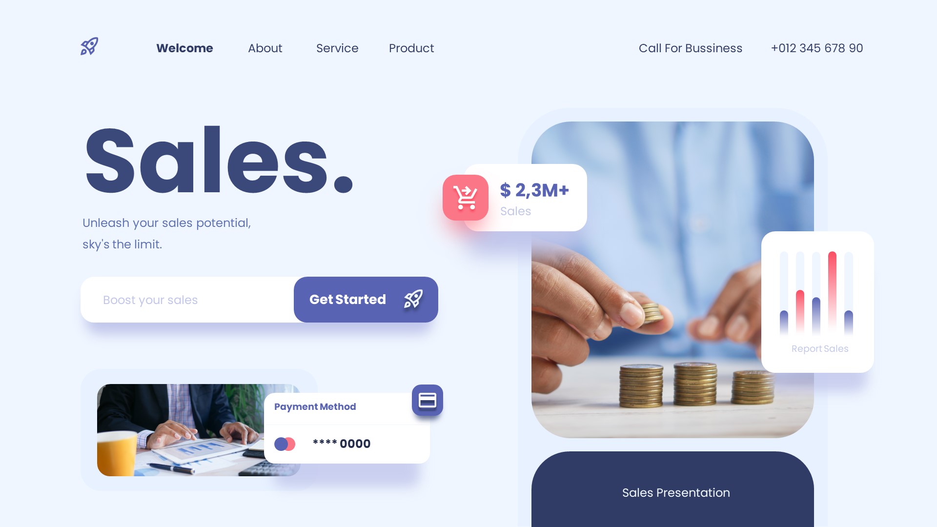 Sales - Sale Business Powepoint Presentation Template, Presentation ...