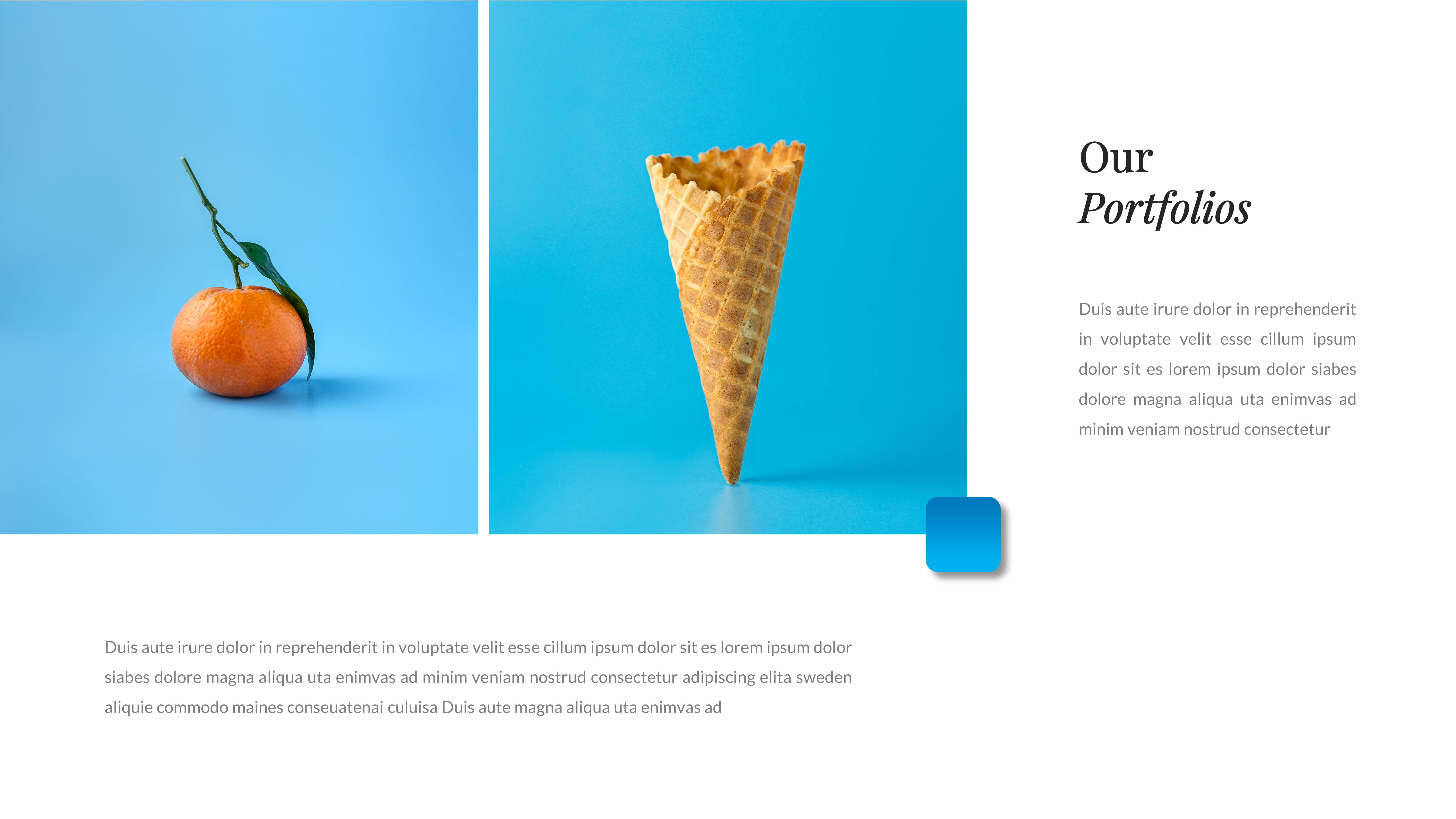 Blue Lemon – Creative Business Powerpoint Template, Presentation Templates
