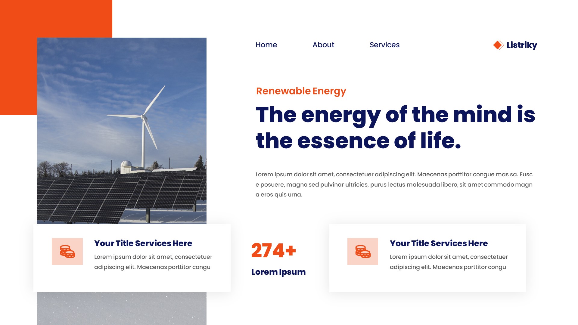 Listriky - Renewable Energy Google Slides Template by Enative ...